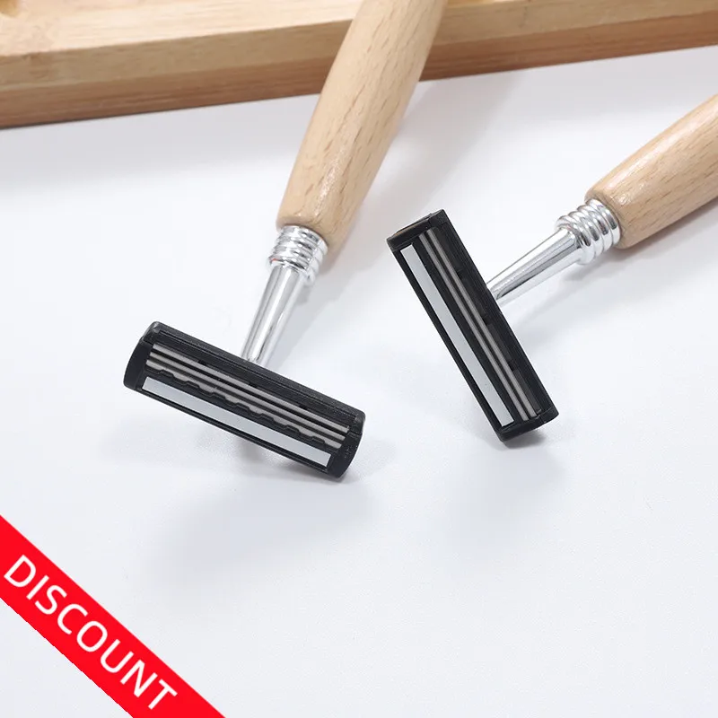 1PCS-Bamboo-Razor-Bamboo-Handle-Men-Vintage-Manual-Shaver-Stainless ...
