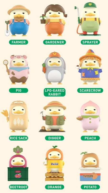 POP MART DUCKOO FARM Series Blind Box Surprise Box Original Action ...