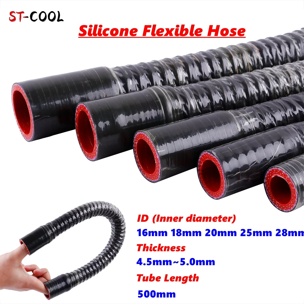 ID-16-18-20-25-28mm-Silicone-Flexible-Hose-Air-Intake-Universal ...
