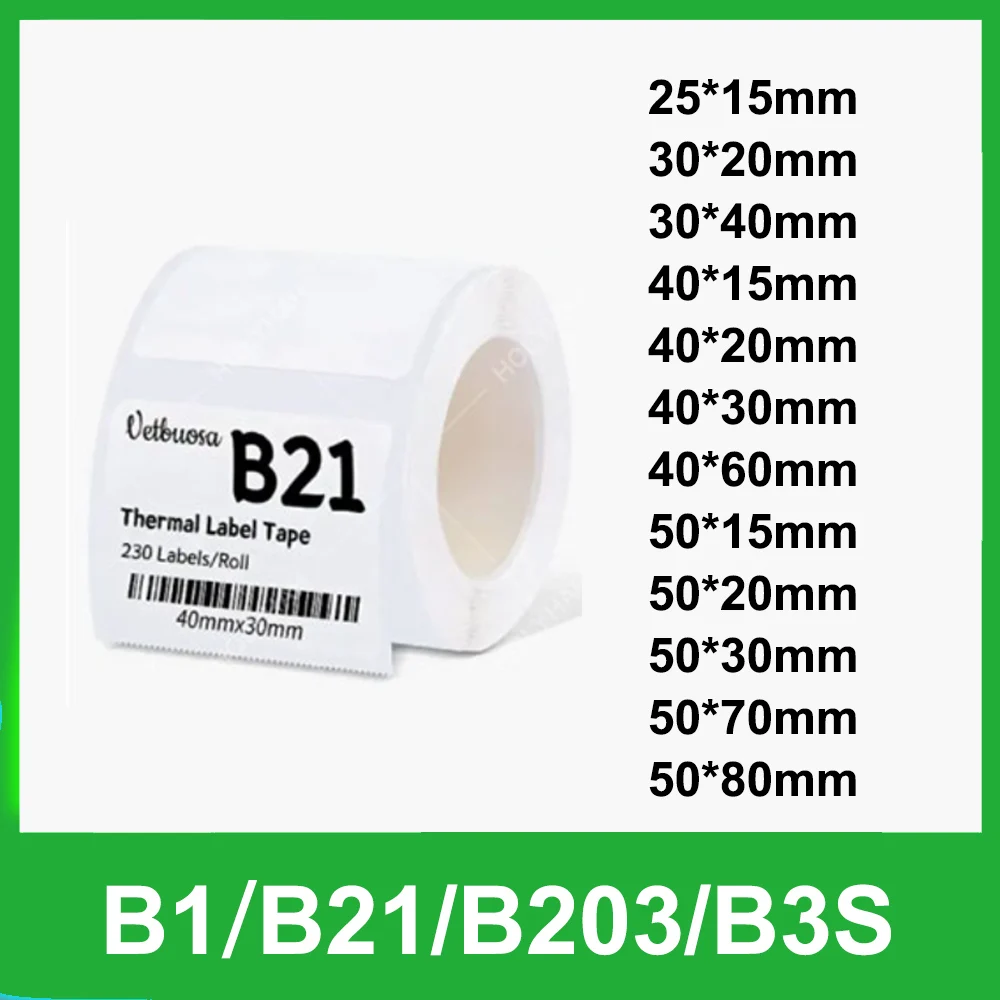 NIIMBOT-B1-B3S-B21-B203-printing-paper-adhesive-sticker-thermal-label ...