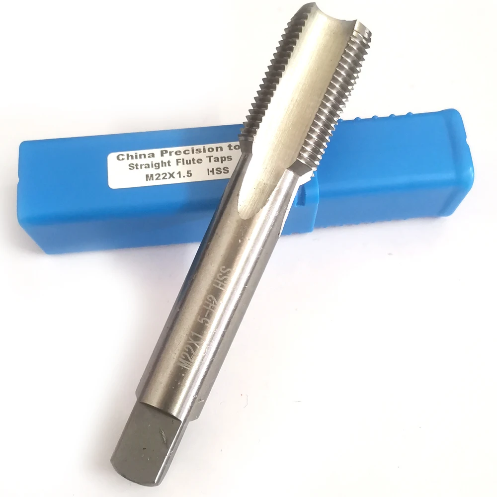 HSS Metric thread tap M22 Right hand Fine screw straight flute taps ...