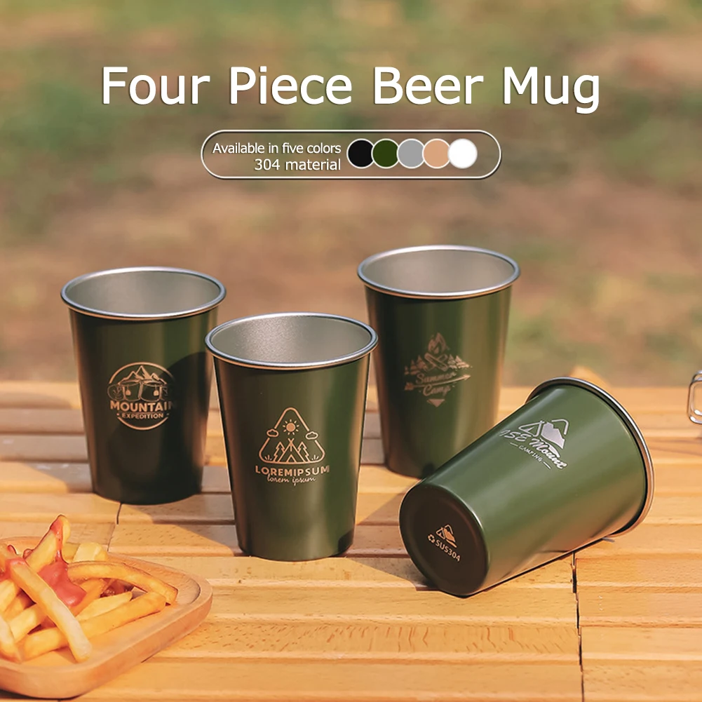 1pc-350ml-Stainless-Steel-Water-Cup-Wine-Glasses-Portable-Outdoor ...