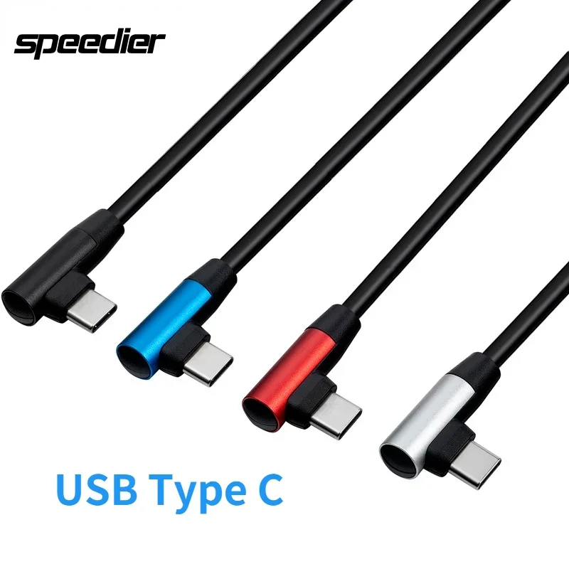 USB type C Data Cable 480Mbps USB 2.0 Double Right Angle 90 Degree 60W ...
