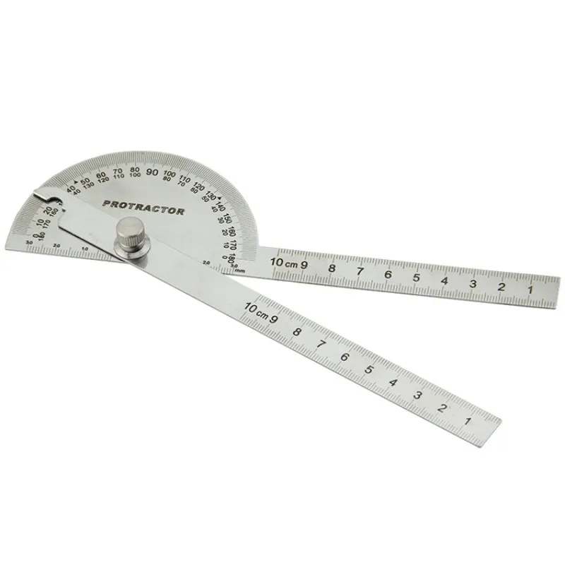 Metal-180-Degree-Protracto-100MM-150MM-300MM-Angle-Ruler-rotary ...