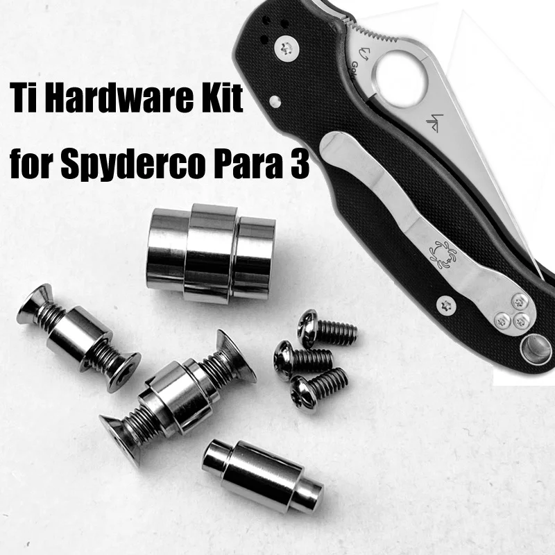 Titanium Alloy Material TI Hardware Kit for Spyderco C223 Para3 ...