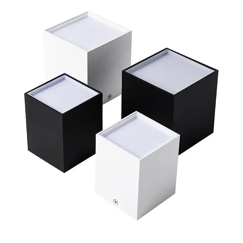 Square LED Surface Mount 9W 12W 15W 20W 25W 30W COB Cube Ceiling Downlight for Room/Corridor COB ...
