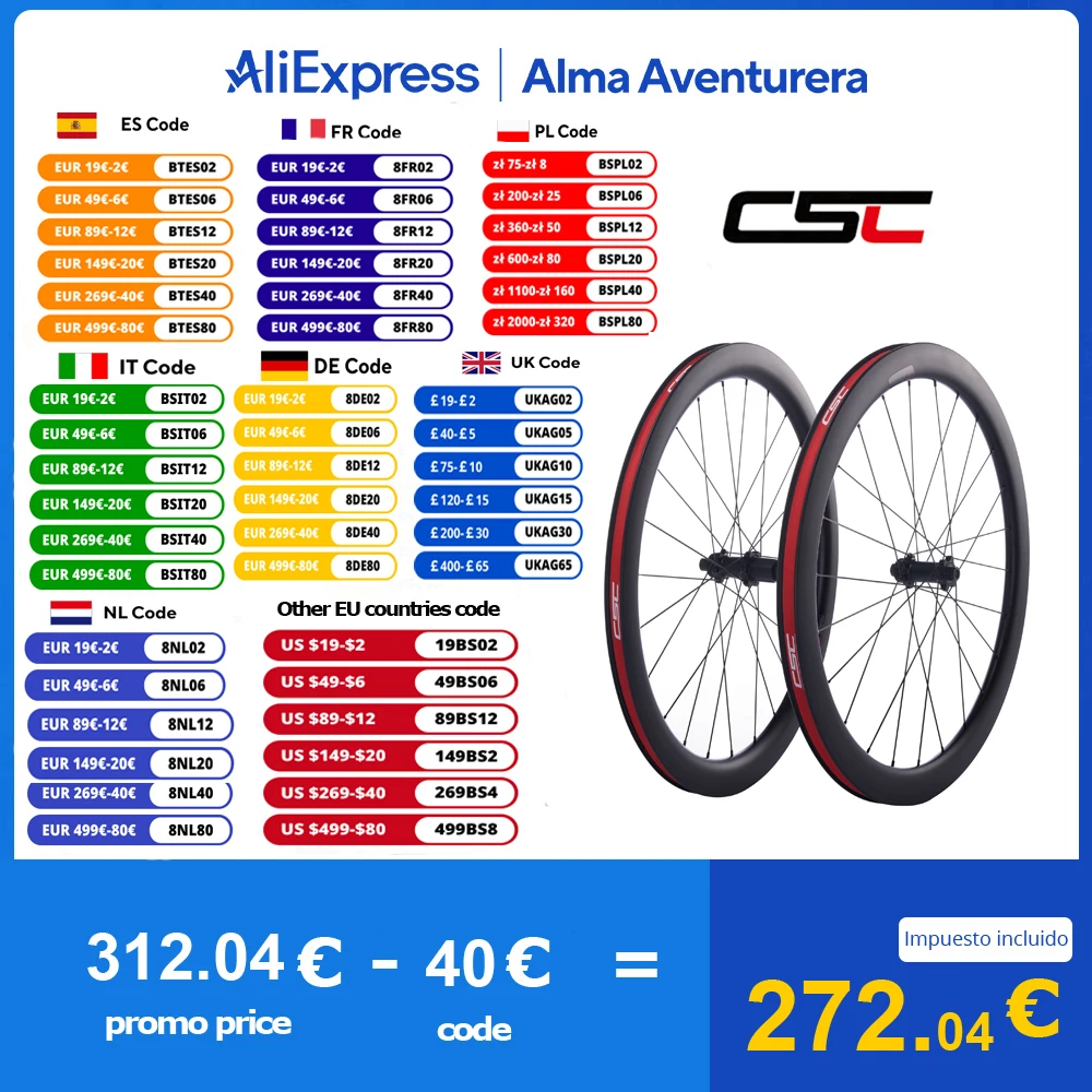 UCI-Road-Bicycle-Disc-Wheels-700C-Racing-Bike-Gravel-Wheels-Disc-Brake ...