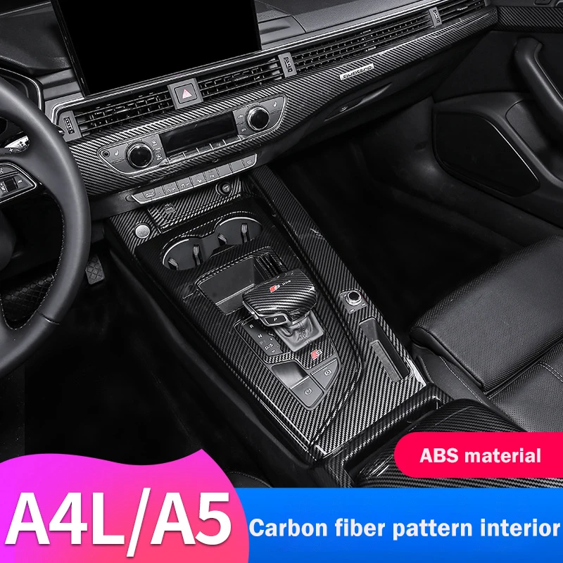 For-Audi-A4l-A5-Car-ABS-Carbon-Fiber-Central-Control-Gear-Panel-Interior-Modification-Gear-Shift.jpg