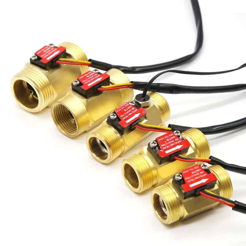 Hall Effect Water Flow Sensor Counter Indicator Flowmeter G3/4 DN20 ...