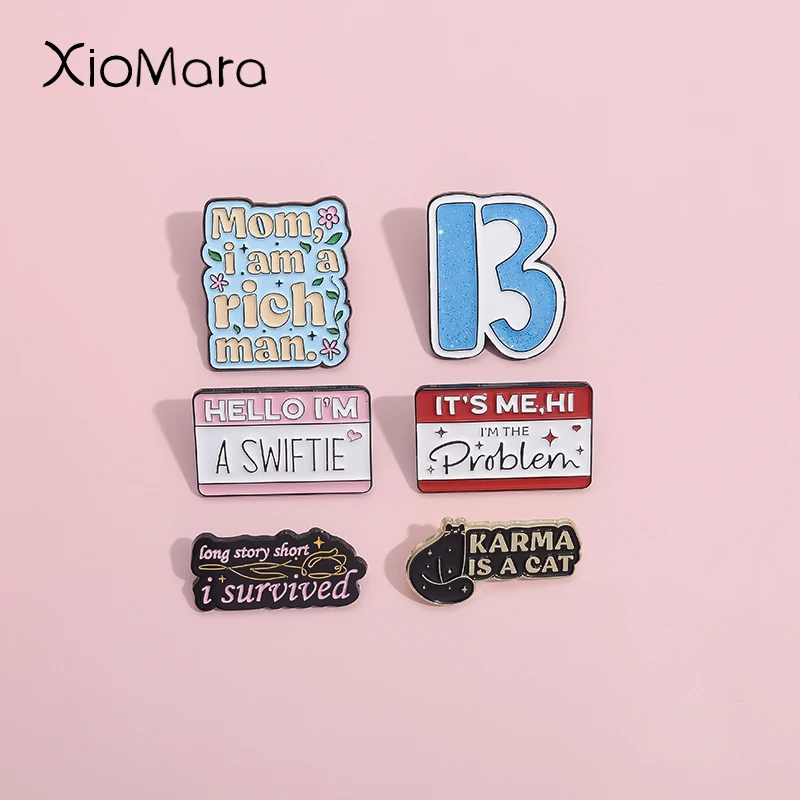 Hello-I-m-A-Swiftie-Enamel-Pin-Funny-Lyrics-Quotations-For-Backpack ...