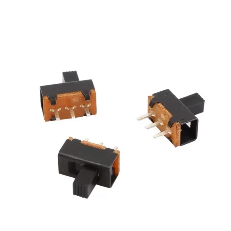100 Pcs SS12F17G3/G4/G5/G6/G7 2 Position 1P2T SPDT 3 Pin PCB Panel Mount Mini Vertical Slide ...