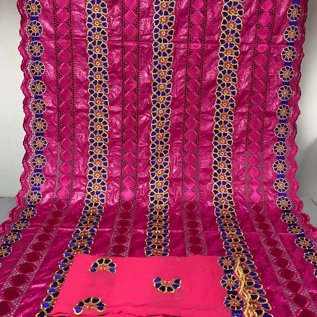 2022 Newest Design African Bazin Riche Fabrics Nigeria Basin Brocade ...