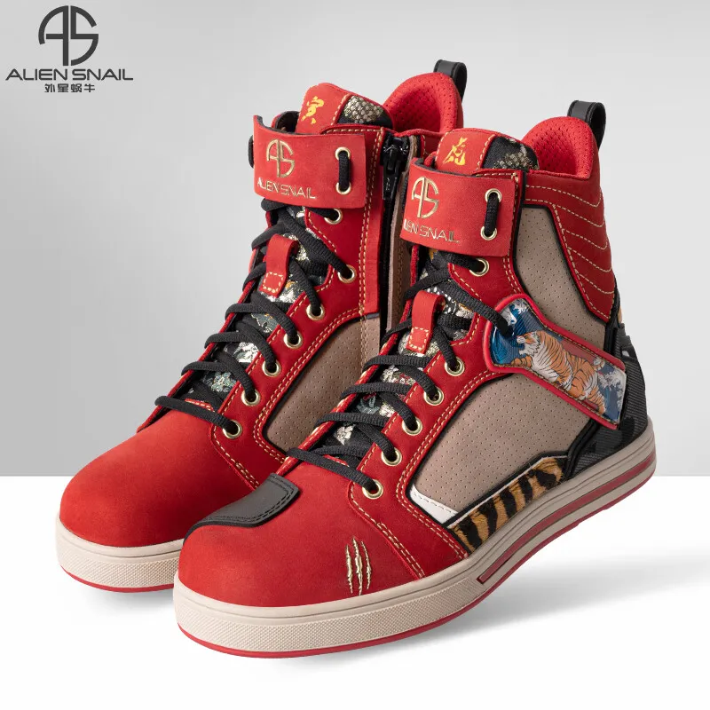 ALIEN-SNAIL-Motorcycle-Boots-Waterproof-Non-slip-Motocross-Protect-Shoe ...