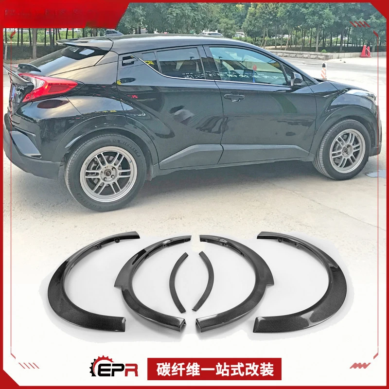 For Toyota CHR Yaris ATS Model Carbon Fiber Front & Rear Wheel Arch ...