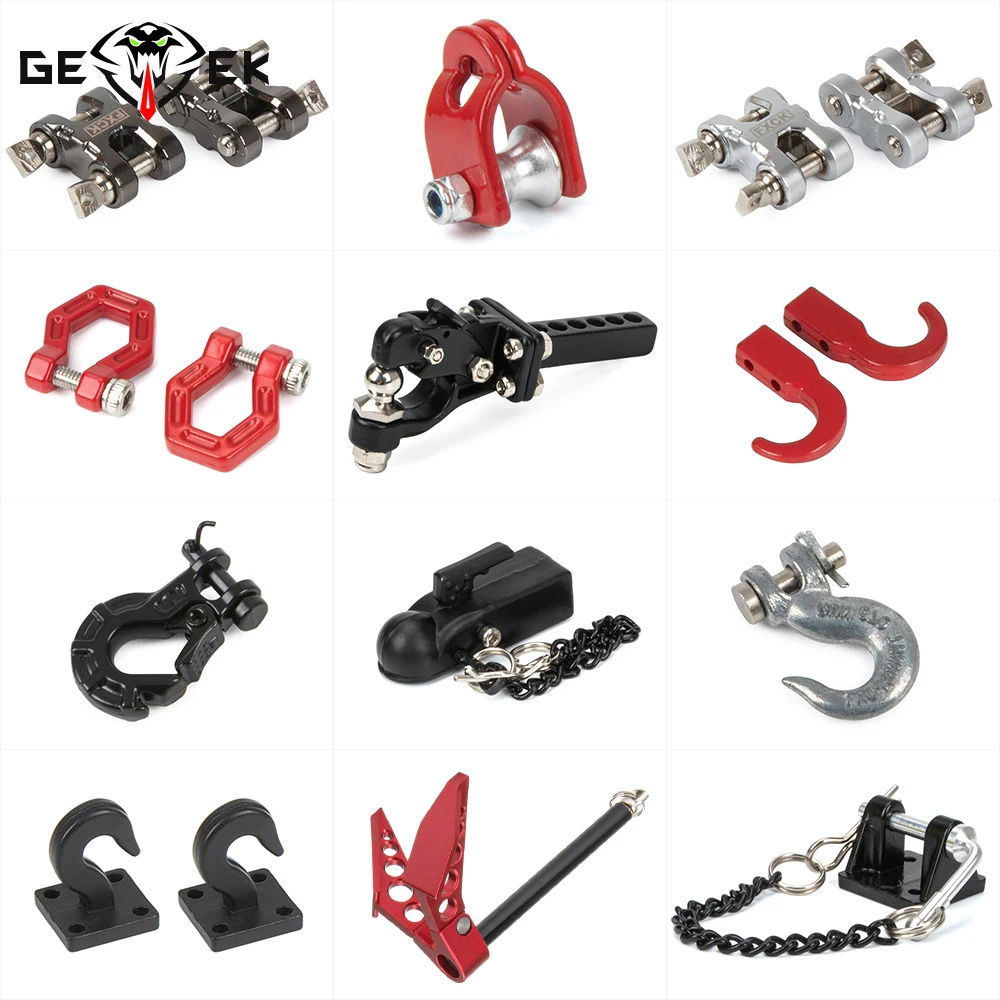 1/10 Scale Accessories Metal Recovery Tow Shackle Winch Hook Bow ...
