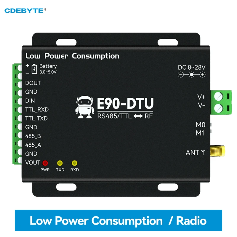 Lora 433mhz Wireless Rs485 Ttl To Rf Digital Transmission Radio Modbus Cdebyte E90-dtu(400sl30l ...