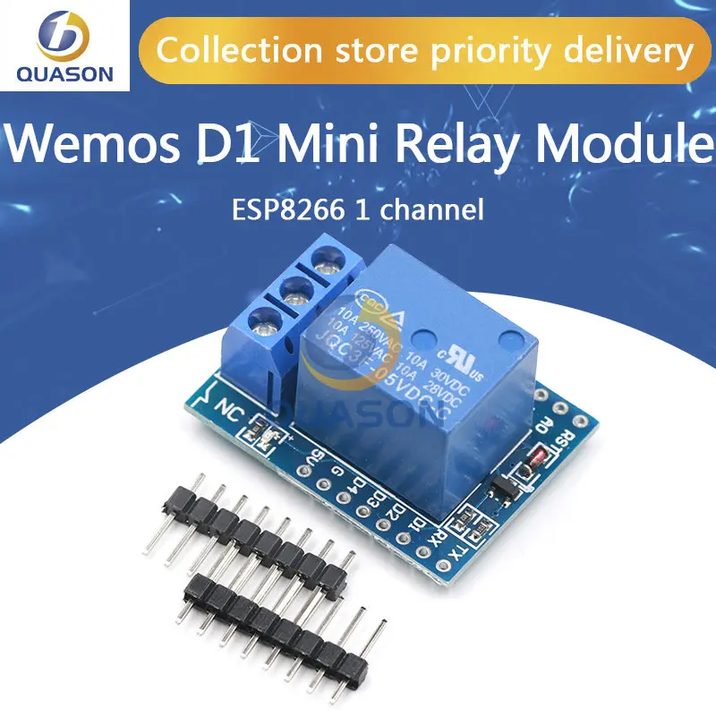 1Set-One-Channel-Wemos-D1-Mini-Relay-Shield-Wemos-D1-Mini-Relay-Module ...