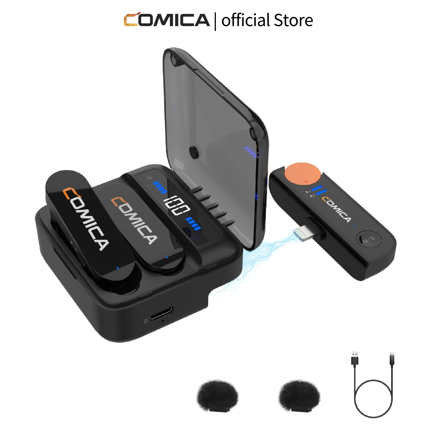 COMICA-Vimo-S-UC-2-4G-Compact-Wireless-Lapel-Microphone-with-Charging ...