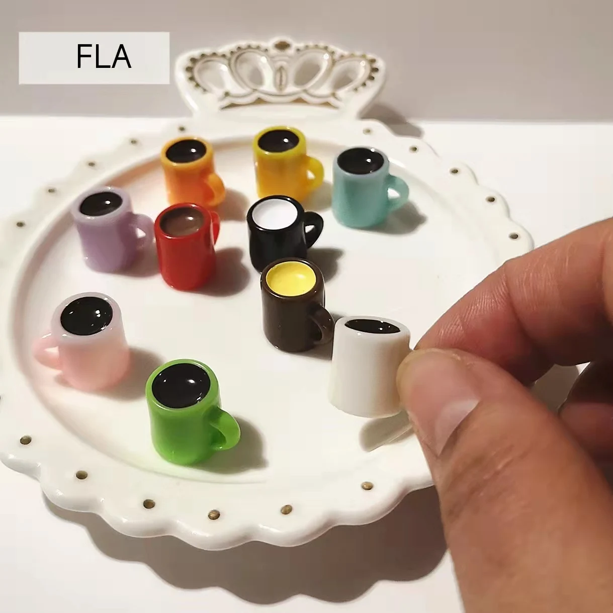 10pcs-Kawaii-Mini-Coffee-Cup-Bottle-Tiara-Cute-Kids-Toys-Home-Miniature ...