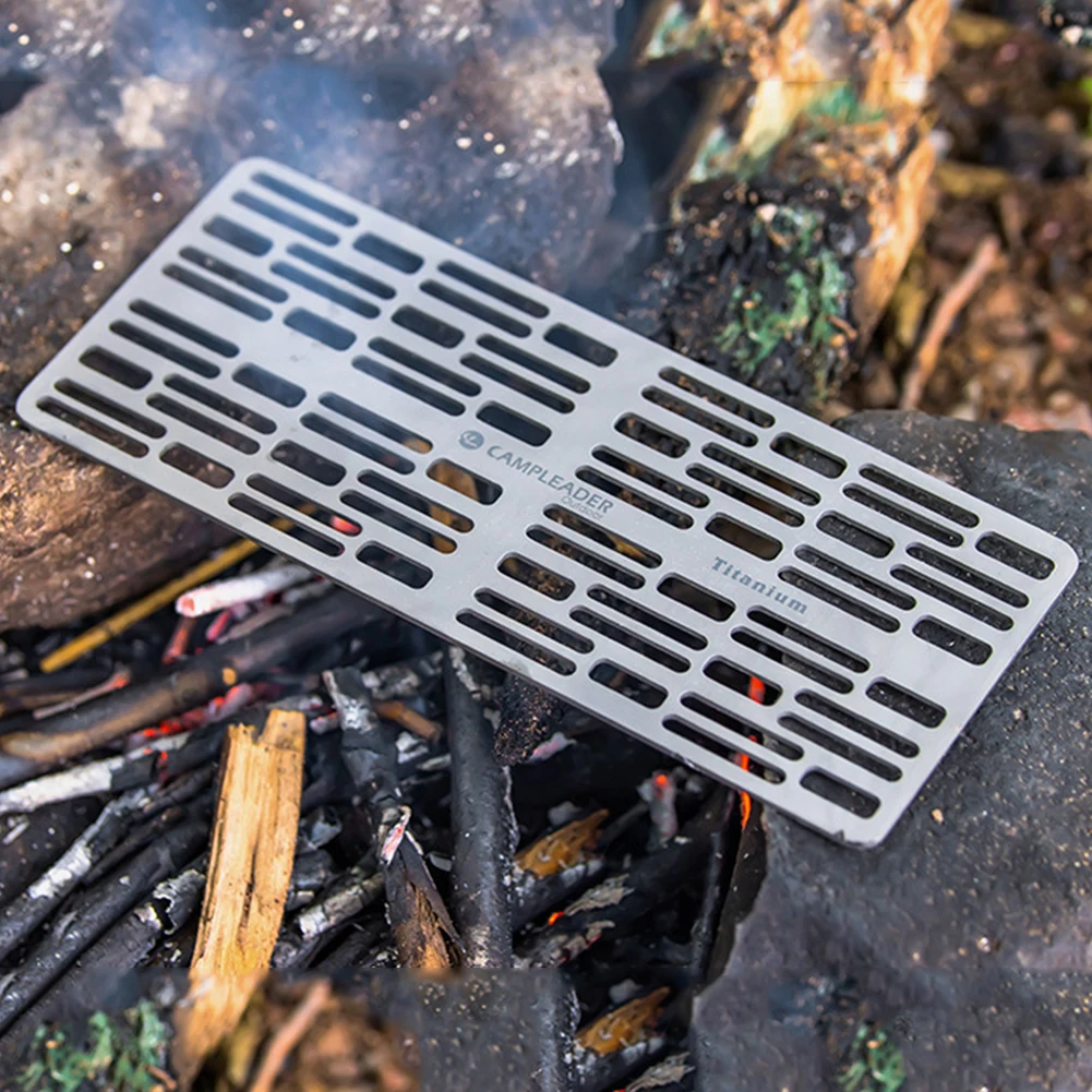 Camping-Titanium-Mini-Grill-Heat-Resistant-BBQ-Wire-Mesh-Grate-Barbecue ...