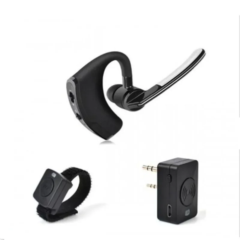 Set-Handsfree-Bluetooth-PTT-Mic-Speaker-Earphone-Earpiece-Wireless ...