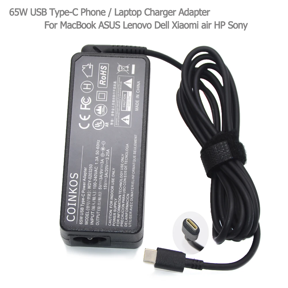 65W-20V-3-25A-USB-Type-C-Laptop-AC-Charger-for-Lenovo-ADLX65YLC3A-ADLX65YCC2A-ADLX65YDC2A ...