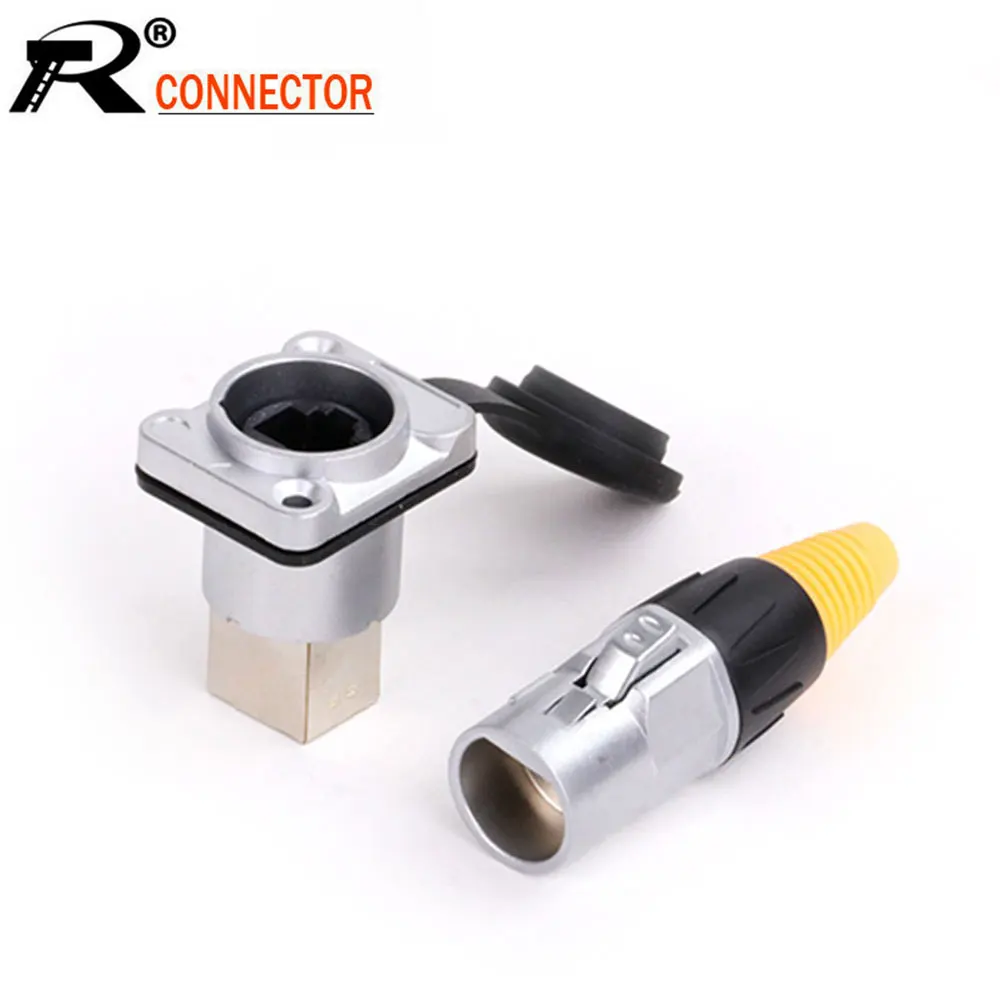 10pcs-lot-Metal-Shell-Waterproof-Shield-RJ45-RJ-45-Network-CAT-Male ...