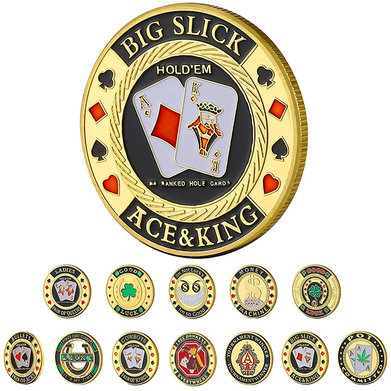 Metal-Poker-Card-Guard-Hand-Protector-Token-Coin-with-Plastic-Cover ...