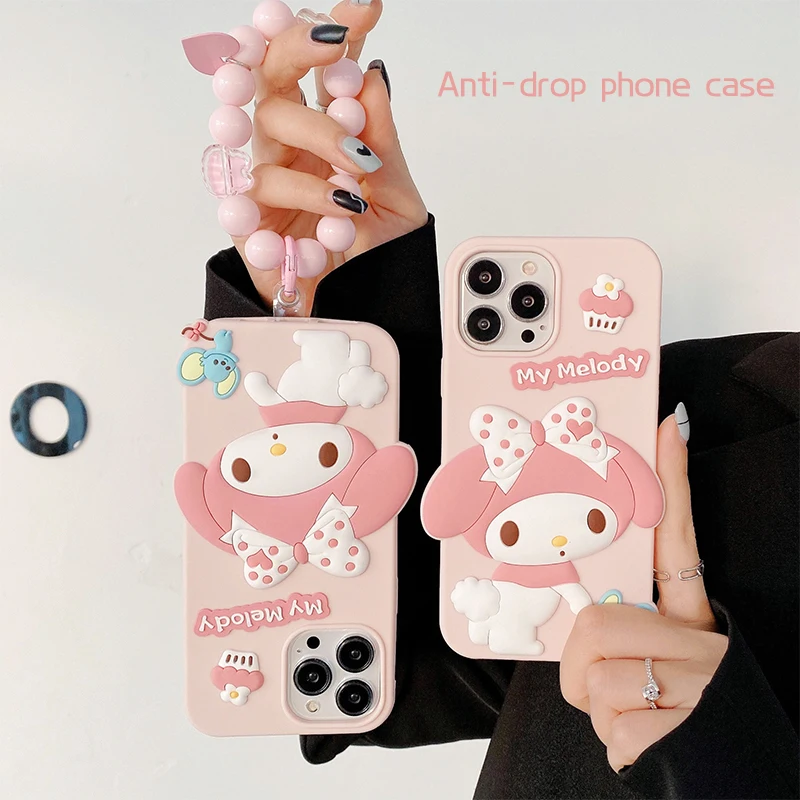 Sanrio My Melody Phone Case Cover New Kawaii Minority Pink Girl Heart ...