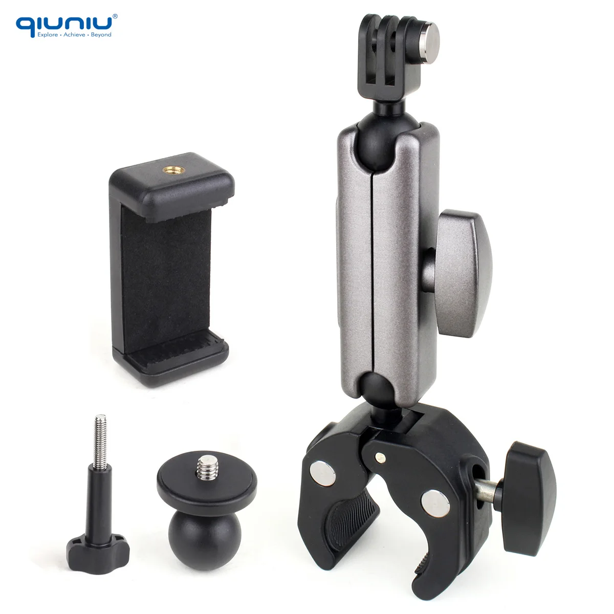 Phone-Camera-Clamp-Mount-for-GoPro-DJI-Insta360-Dual-360-Ball-Head ...