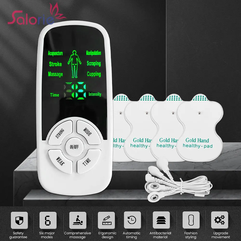 Electric-Digital-Tens-Unit-Acupuncture-Pulse-Massager-Muscle-Stimulator ...