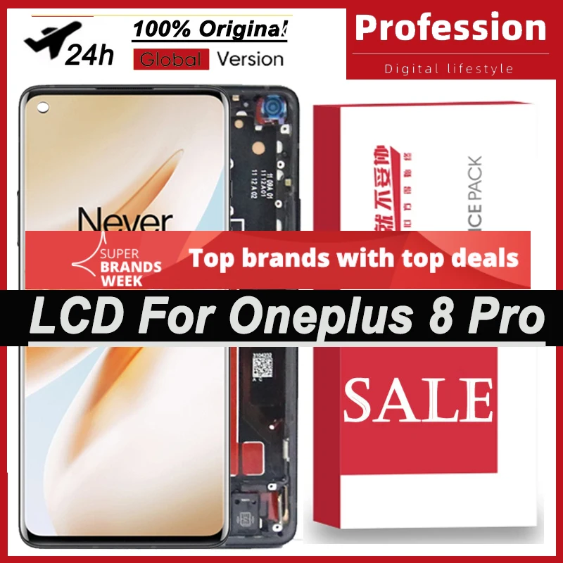 100% Original 6.78'' Amoled Display For Oneplus 8 Pro Full Lcd Touch ...