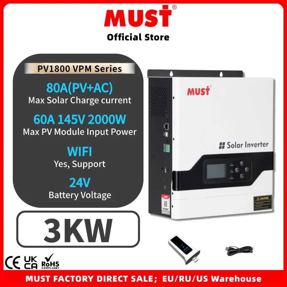 MUST-PV18-3024-VPM-MPPT-24V-3KW-Hybrid-Off-Grid-Solar-Inverter-3000w ...