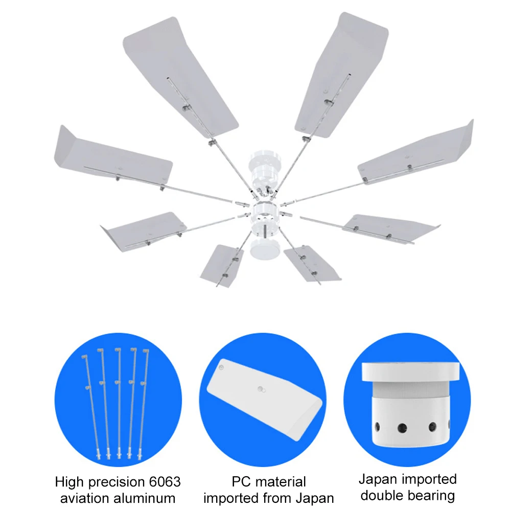 Air-conditioning-Baffle-Self-rotating-Fan-Blade-Baffle-Deflector-Fan ...