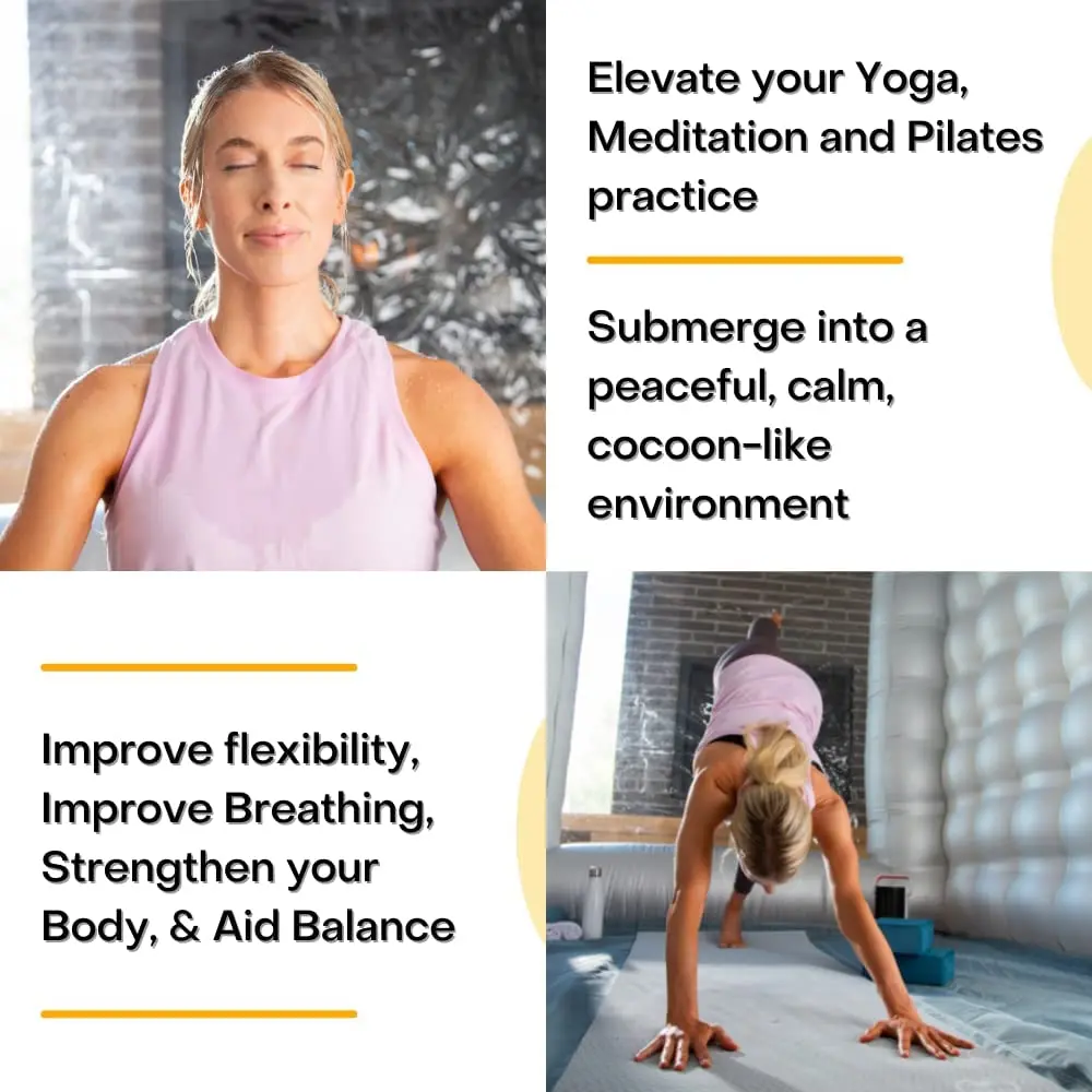 Inflatable Hot Yoga Dome Portable Home Yoga Studio Hot Air Bubble Tent ...