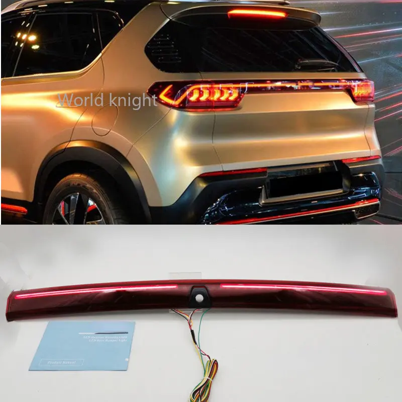 1PCS-For-Kia-Sonet-2020-2021-Rear-light-Bumper-Tail-Light-Red-LED ...
