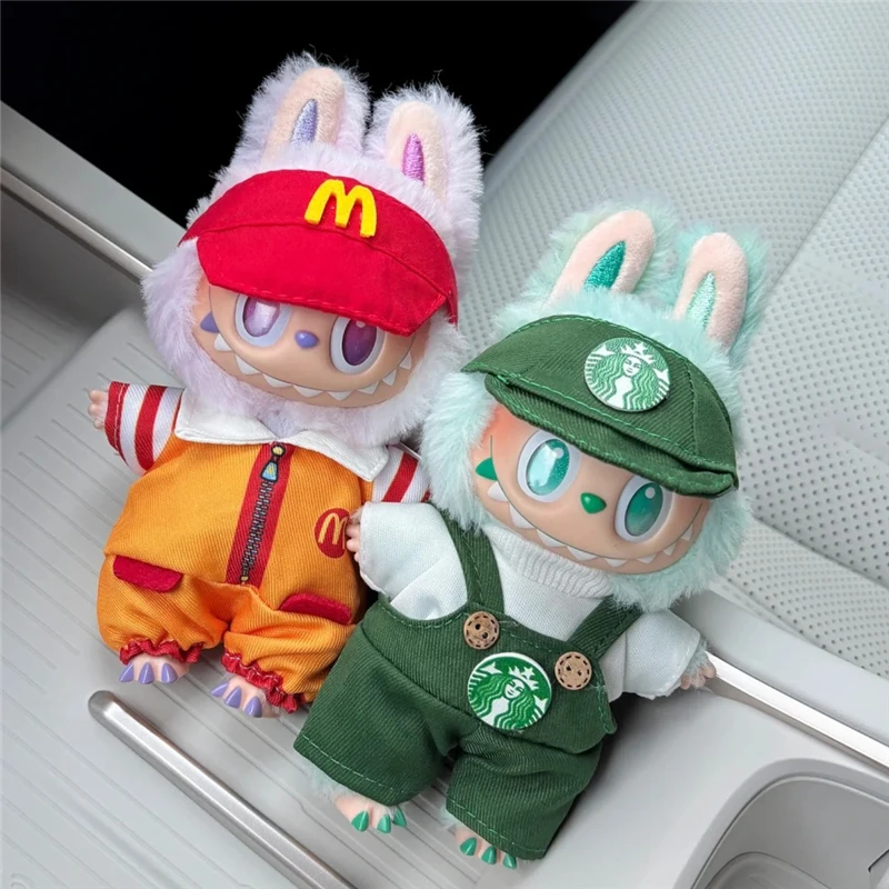 15 17cm For Labubu Doll Workwear Outfit Clothing Fast Food Fries M Cola ...
