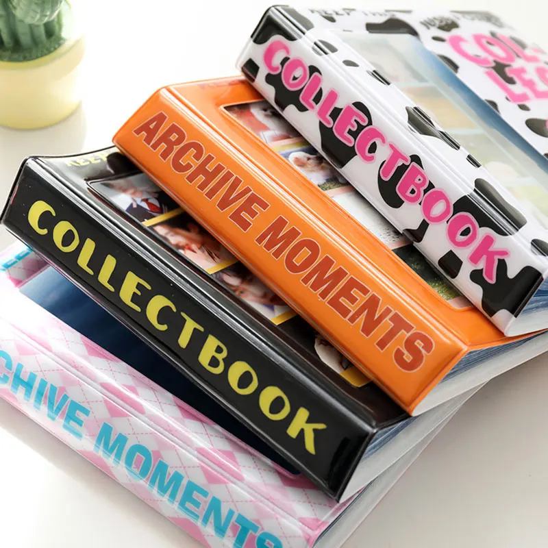 64 bolsos kpop cartão titular ins álbum de fotos dos desenhos animados oco photocard titular ...