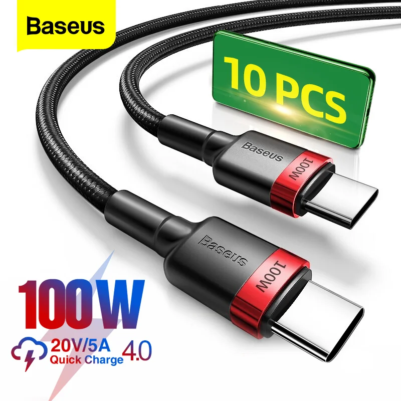 Baseus-100-w-usb-c-para-usbc-cabo-PD-cabo-de-carregamento-r-pido-para ...