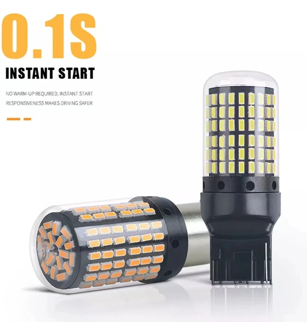 1x-14-8Watts-12V-Super-Bright-1157-BAY15D-2357-2057-LED-Bulbs-Red-144 ...