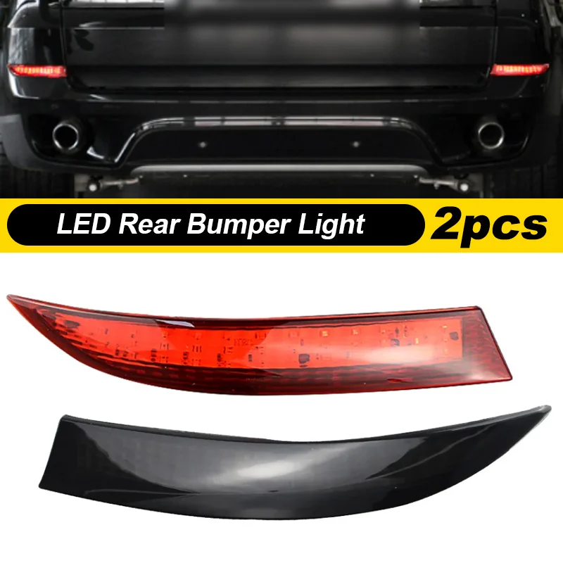 2pcs-Black-Red-Lens-LED-Rear-Bumper-Reflector-Tail-Brake-Light-For-BMW ...