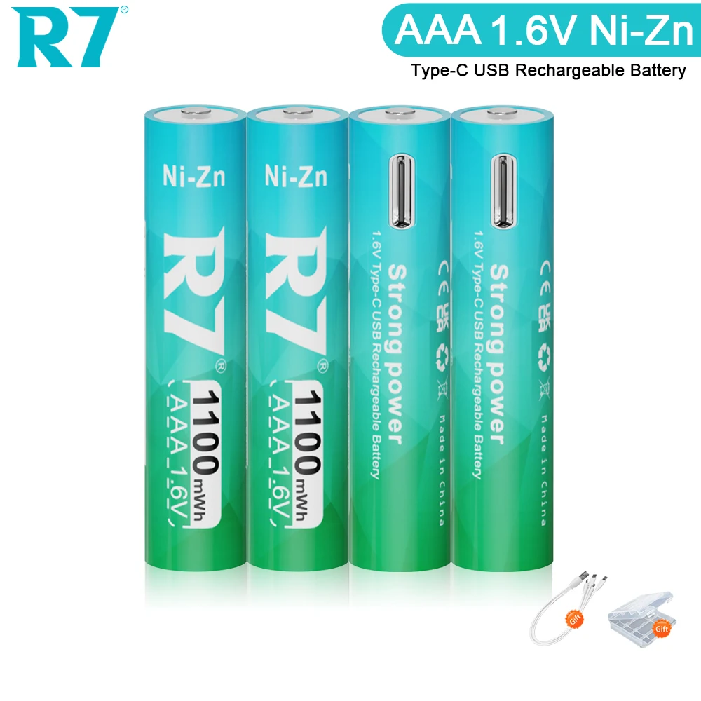 R7-1100mWh-1-6V-AAA-NIZN-Rechargeable-Batteries-USB-AAA-NI-ZN-Battery ...