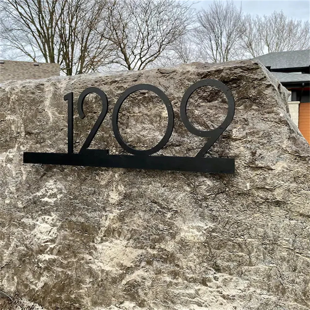 Personalized-Custom-Laser-Cutting-Aluminium-Home-Room-Number-House ...