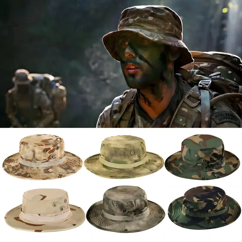 Camo-Buni-Hat-Bucket-Hat-Summer-Hat-Hunting-Hiking-Outdoor-Camo-Sun-Hat ...