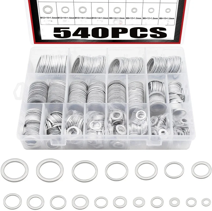 200-320-360-450-540pcs-Box-Set-Washer-Automotive-Metric-Oil-Drain-Plug ...