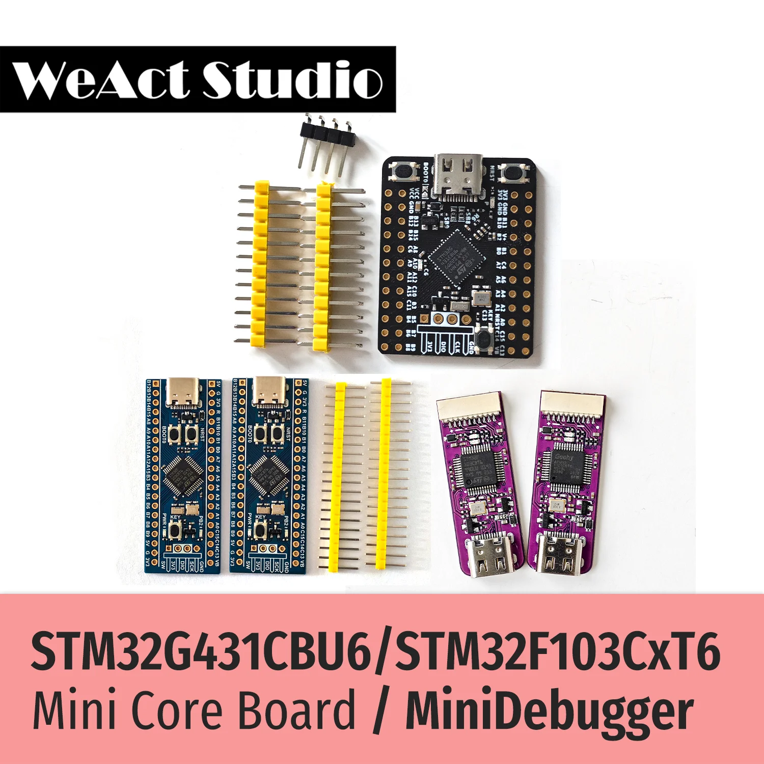 WeAct-STLink-V2-1-Simulator-Download-Programmer-STM32-Minimum-System-Development-Board-STM32F103 ...