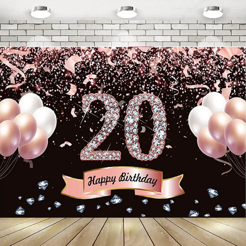 Happy 20th Birthday Sign