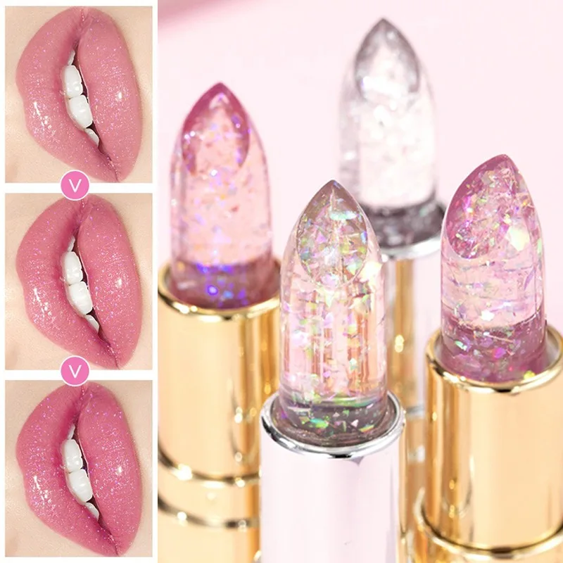 Shining Jelly Lipstick Color Change with Temperature Lip Stick ...