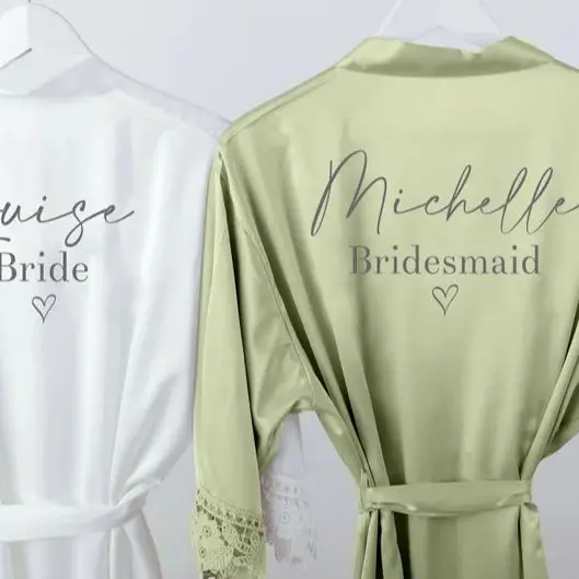 Personalised-Robe-Green-Custom-Bridal-Robe-Satin-Wedding-Robes-Wedding ...