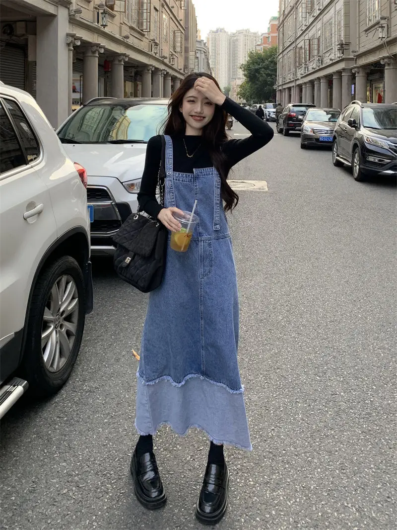 Retro Patchwork Denim ter Dr Women's Spring Summer New Design ...